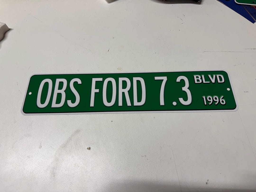 Custom Ford OBS Trucks Street Sign - Choose Your Year & Postal ...