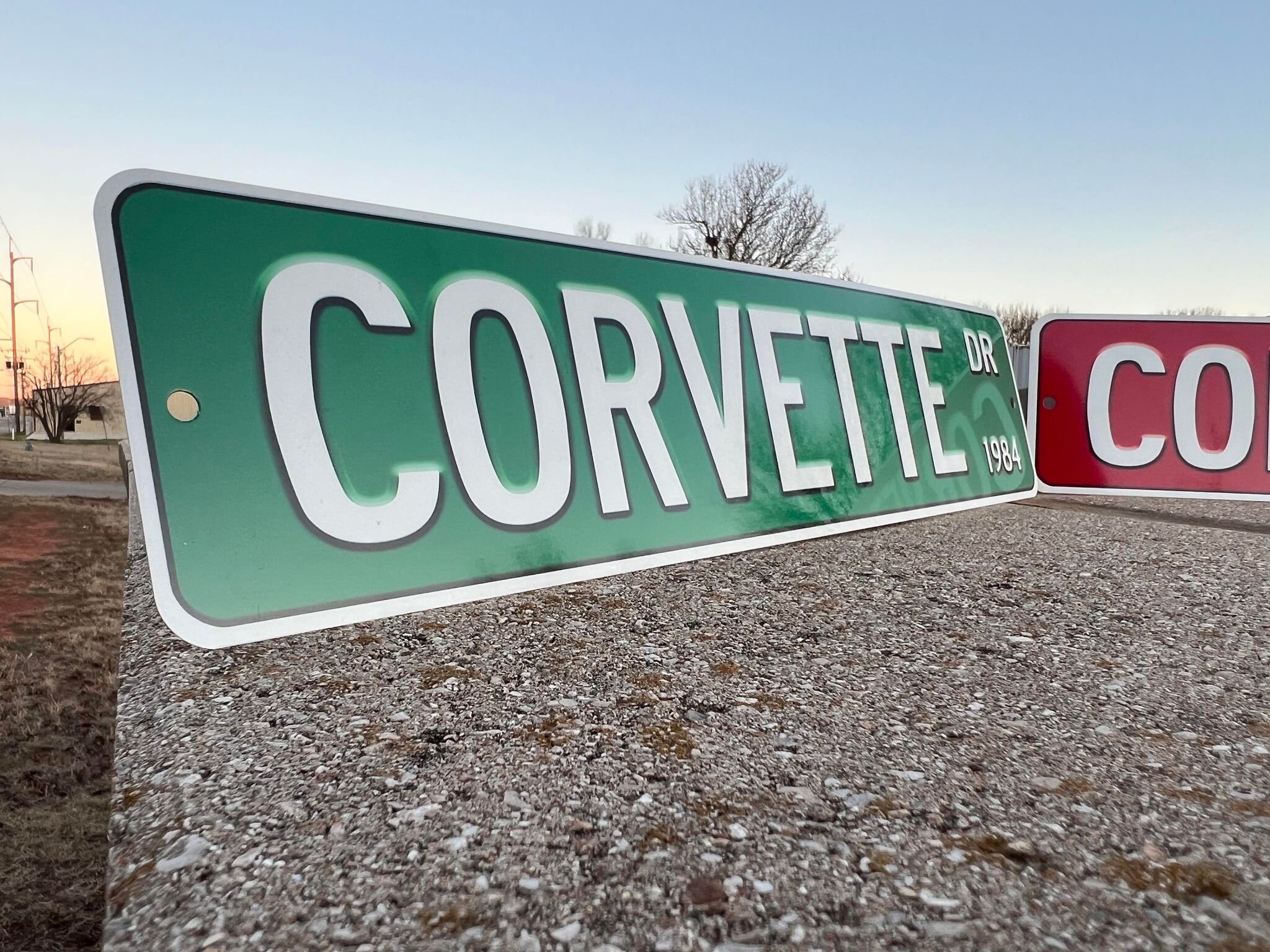Custom CORVETTE CHEVY VETTE Street Sign - Choose Your Year & Postal ...