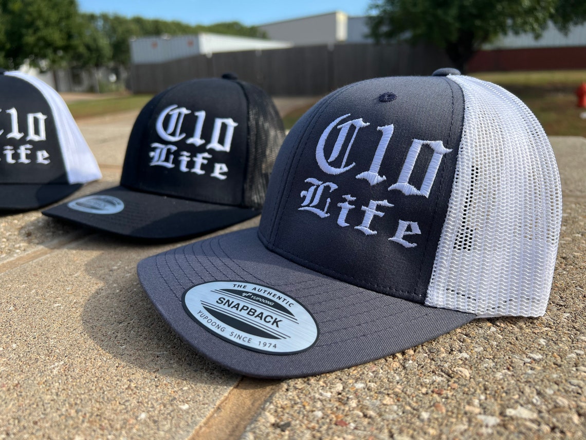 C10 Life Trucker Hat – Old English Snapback Cap - Etsy