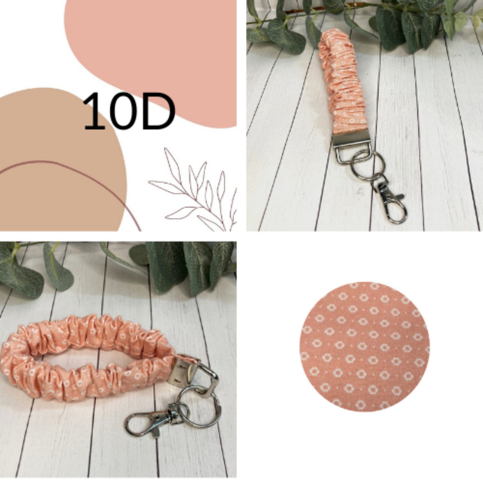 Scrunchie Key Chain | Scrunchie Key Fob | Keychain | Key Chain | Key ...