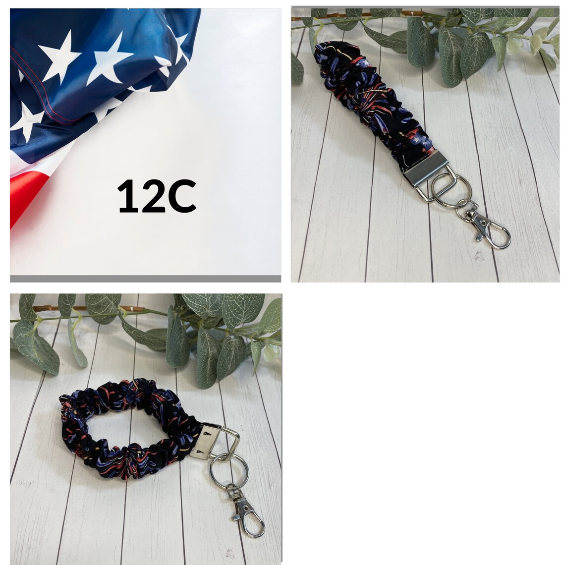 Scrunchie Key Chain Scrunchie Key Fob Keychain Keyfob - Etsy