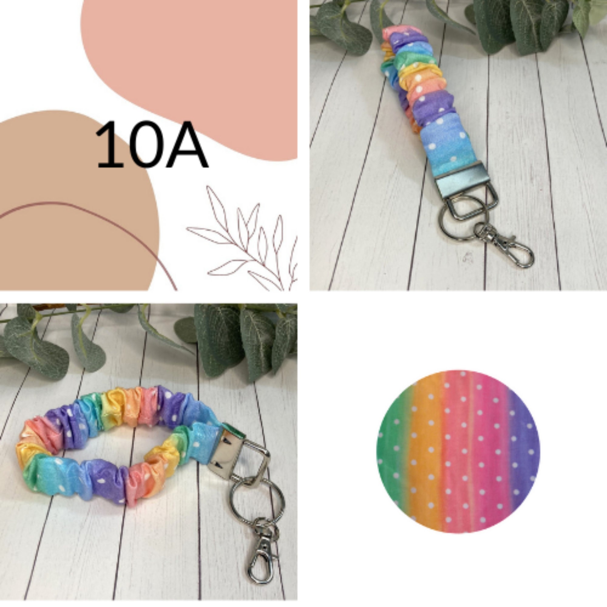 Scrunchie Key Chain | Scrunchie Key Fob | Keychain | Key Chain | Key ...