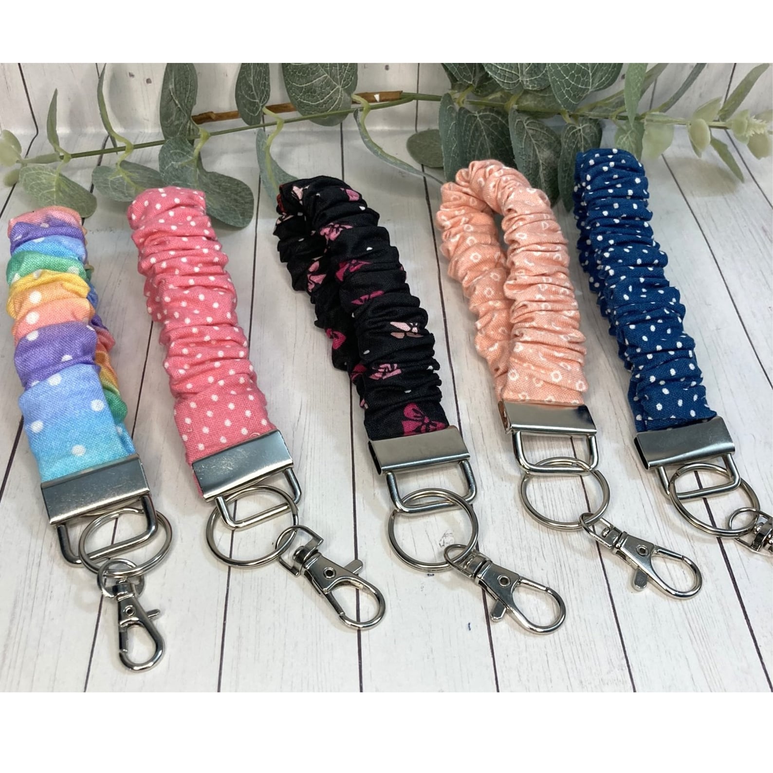 Scrunchie Key Chain | Scrunchie Key Fob | Keychain | Key Chain | Key ...