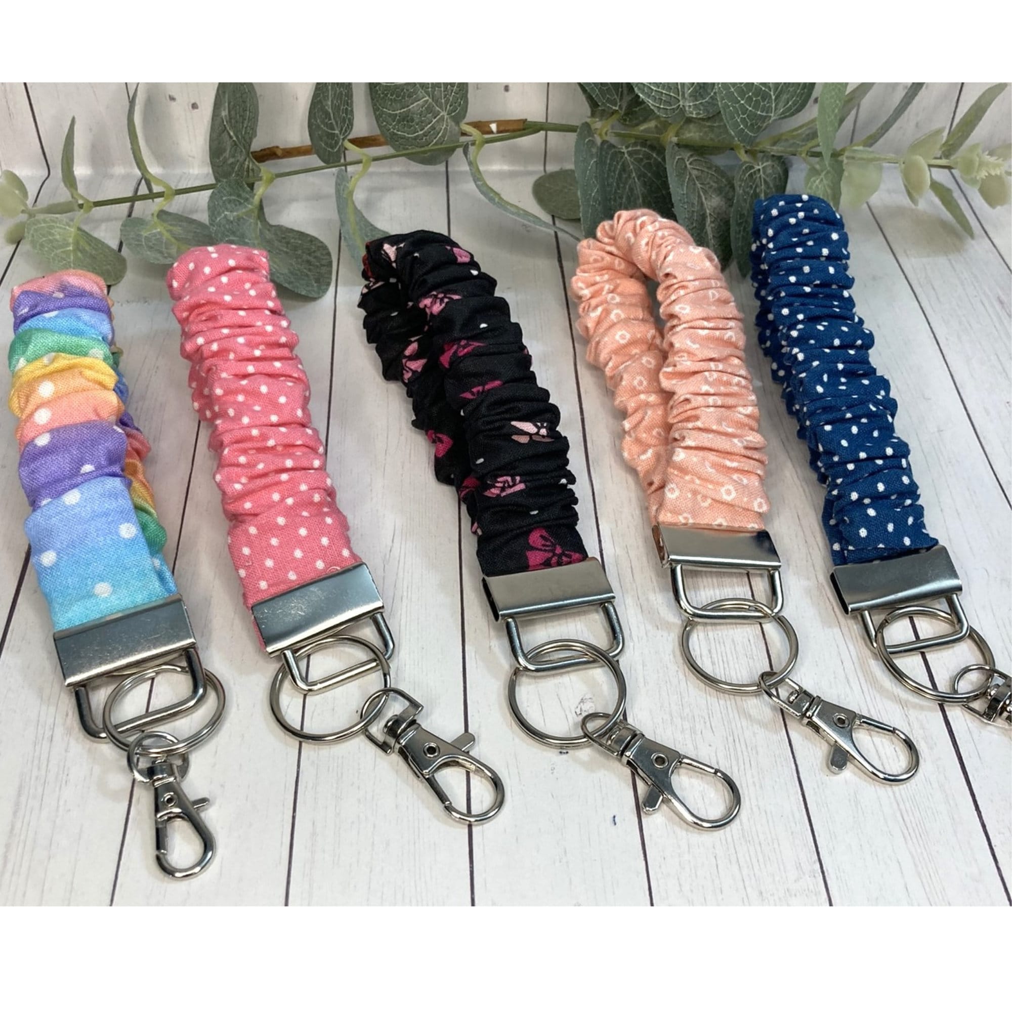 Scrunchie Key Chain | Scrunchie Key Fob | Keychain | Key Chain | Key ...