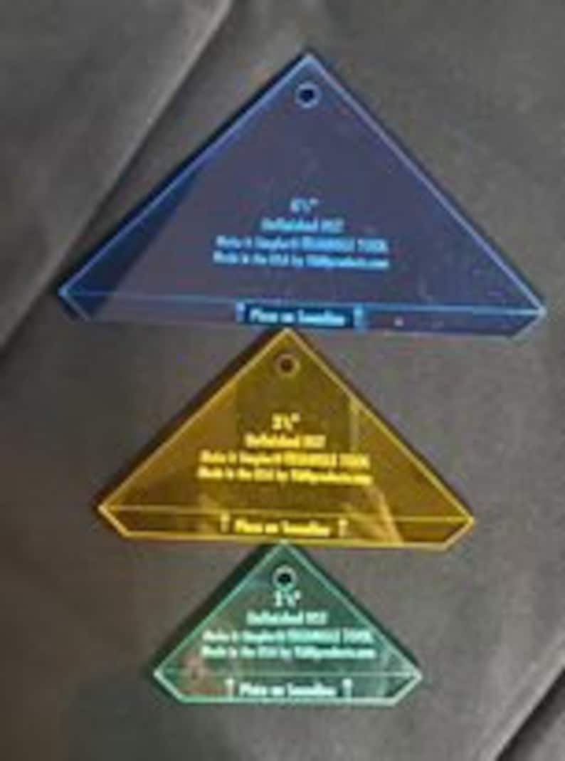 Triangle Tools, TQM Products, Template Rulers, Quilting Rulers, Half ...