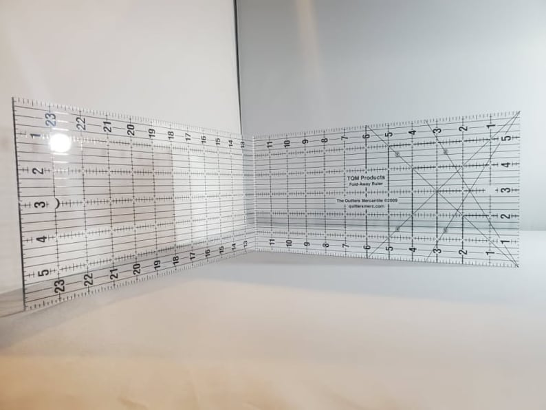 Fold-away Ruler, TQM Products, Folding, 6"x 24", Quilting Ruler ...