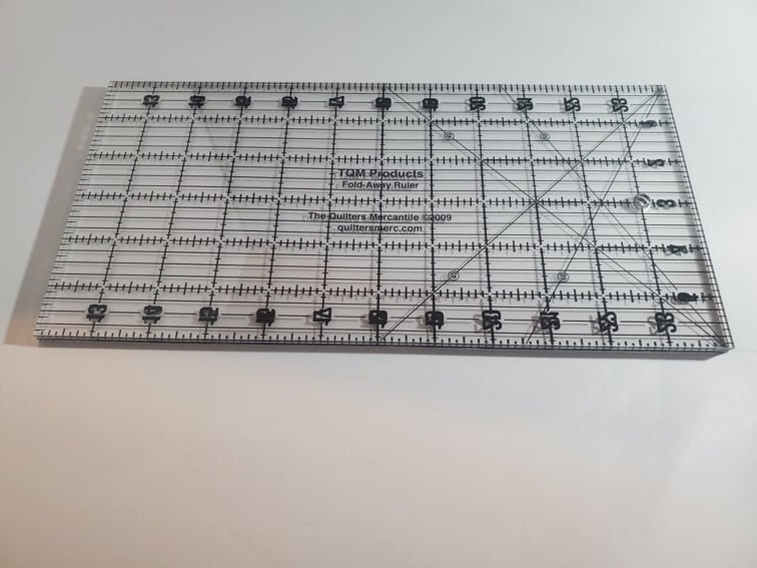 Fold-away Ruler, TQM Products, Folding, 6"x 24", Quilting Ruler ...