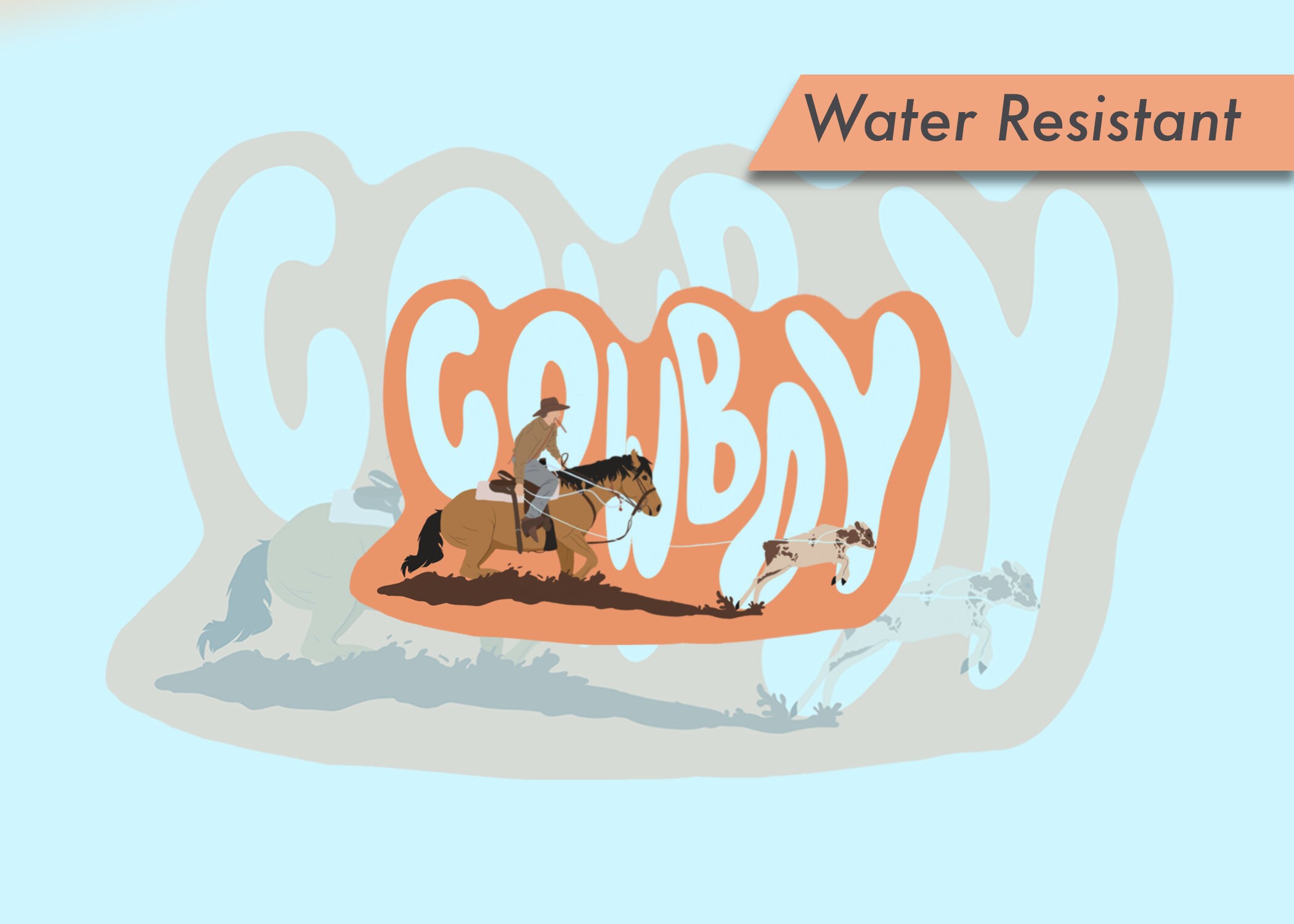 Cowboy Roping Sticker - Etsy