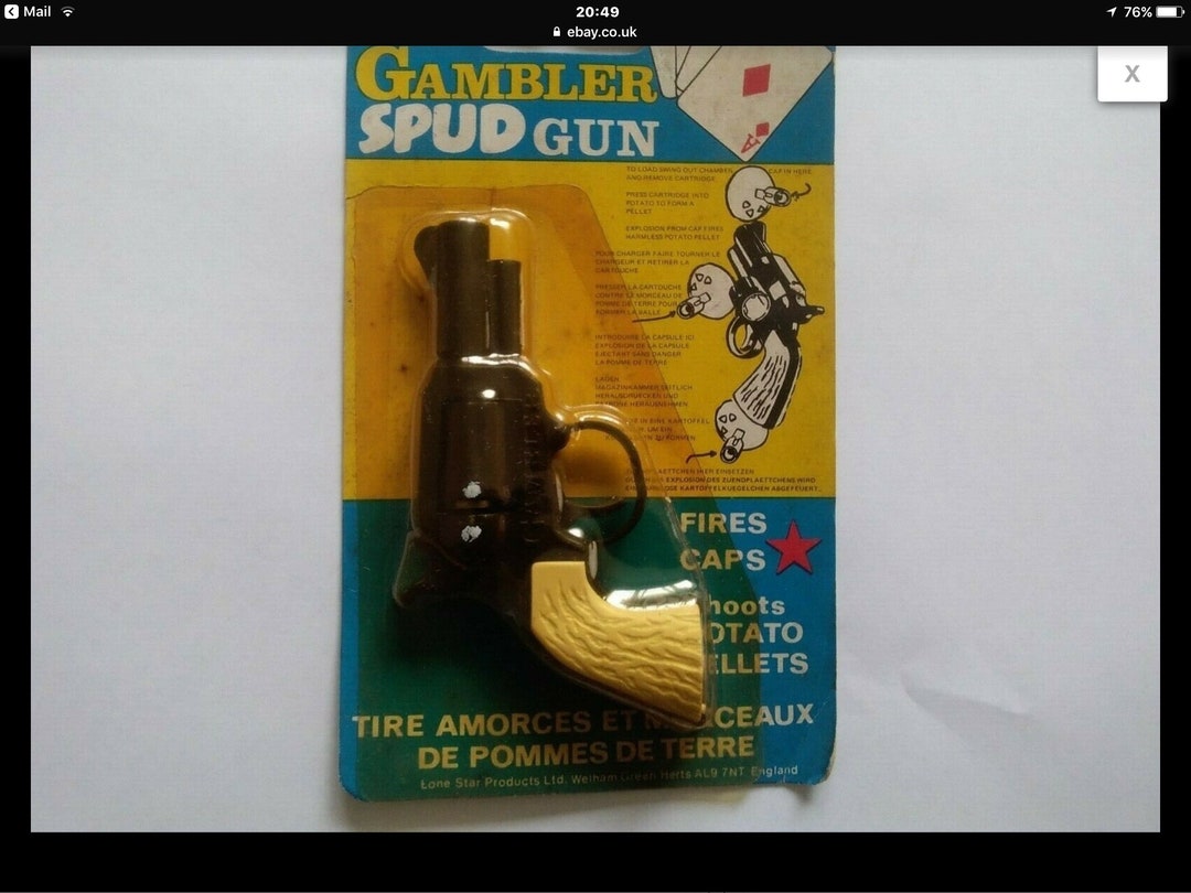 Vintage Lone Star Gambler Spud Gun Mint in Package - Etsy