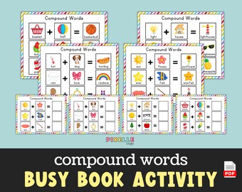 Montessori COMPOUND WORDS Word Study Montessori Language - Etsy