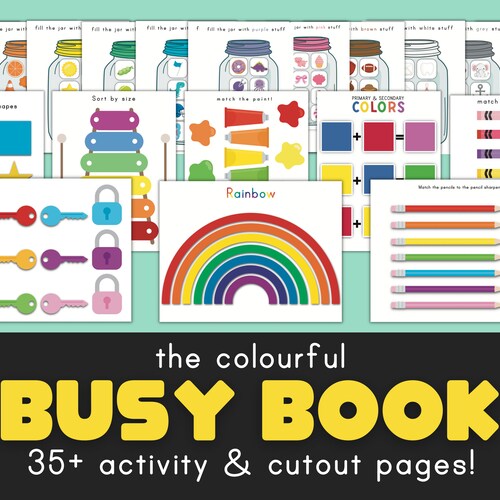 Unicorn Busy Book Preschool Learning Binder Toddler - Etsy