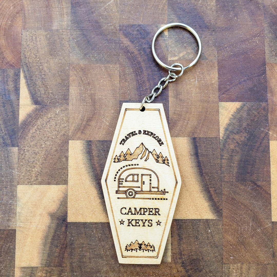Camper Keys Keychain, Wooden Keychain, Camper Keys, RV Keychain, RV ...