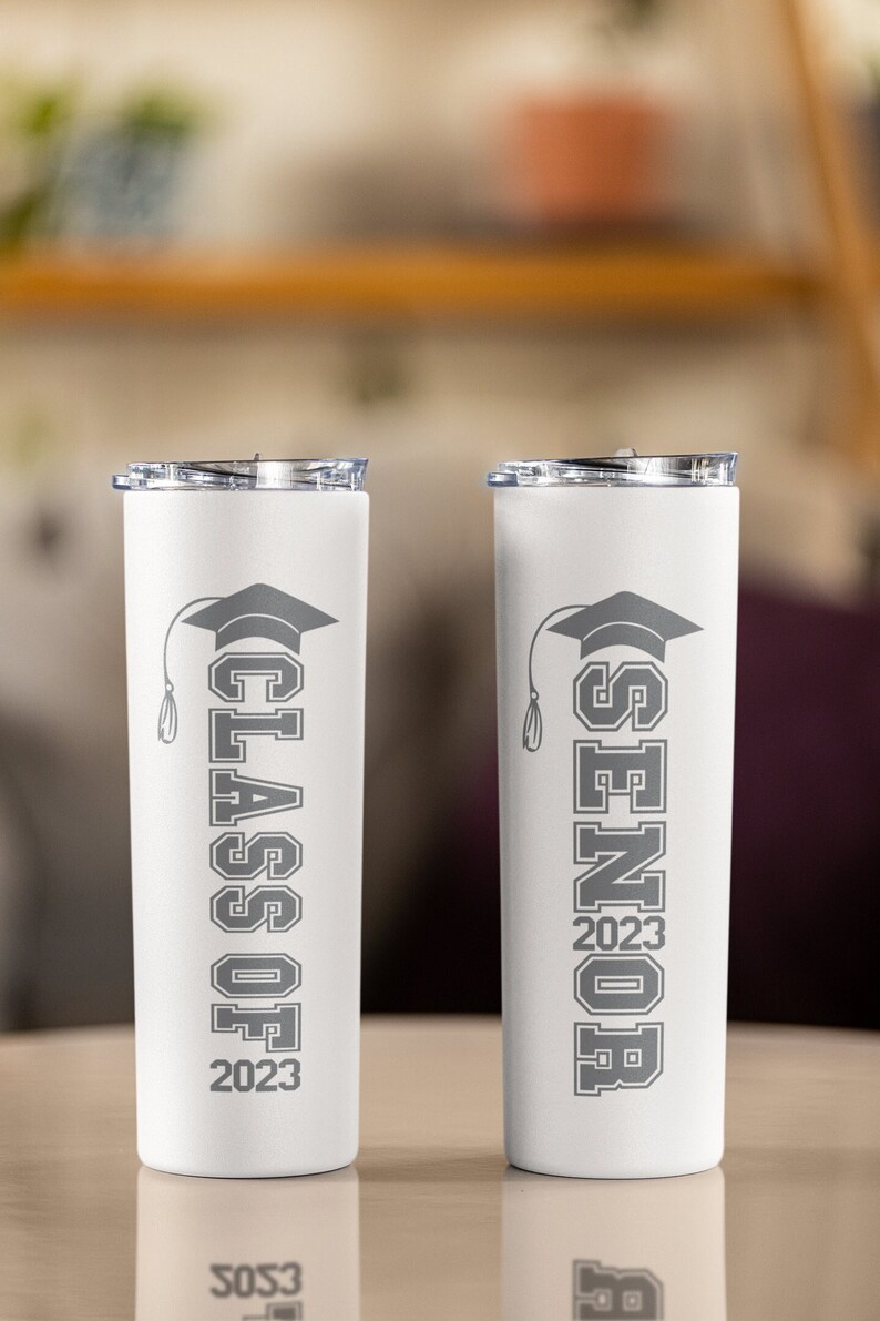 Class of 2023 Graduation Skinny Tumbler, Custom Grad Gift, Grad Tumbler ...