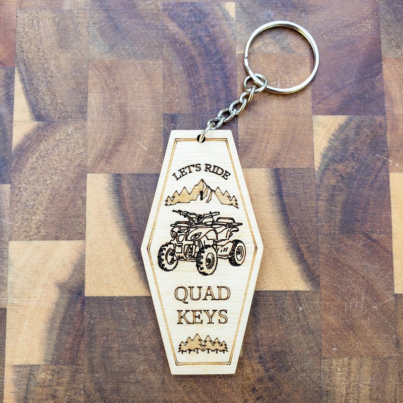 Wooden Keychain - Etsy