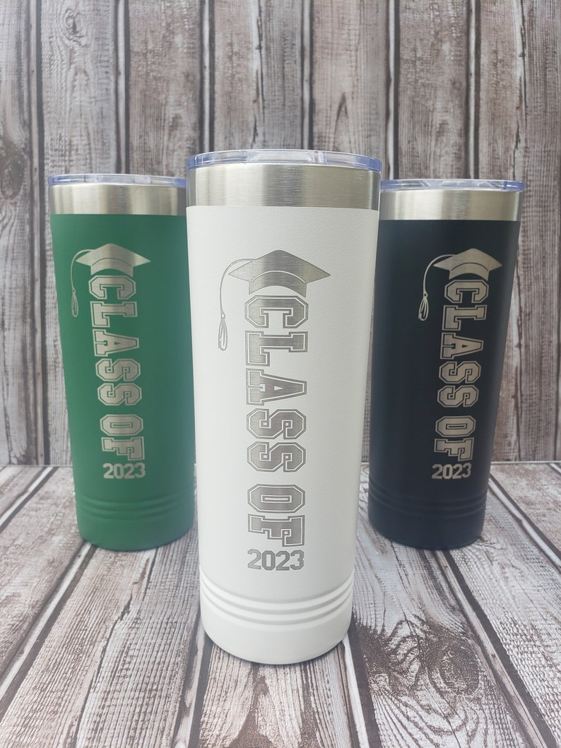 Class of 2023 Graduation Skinny Tumbler, Custom Grad Gift, Grad Tumbler ...