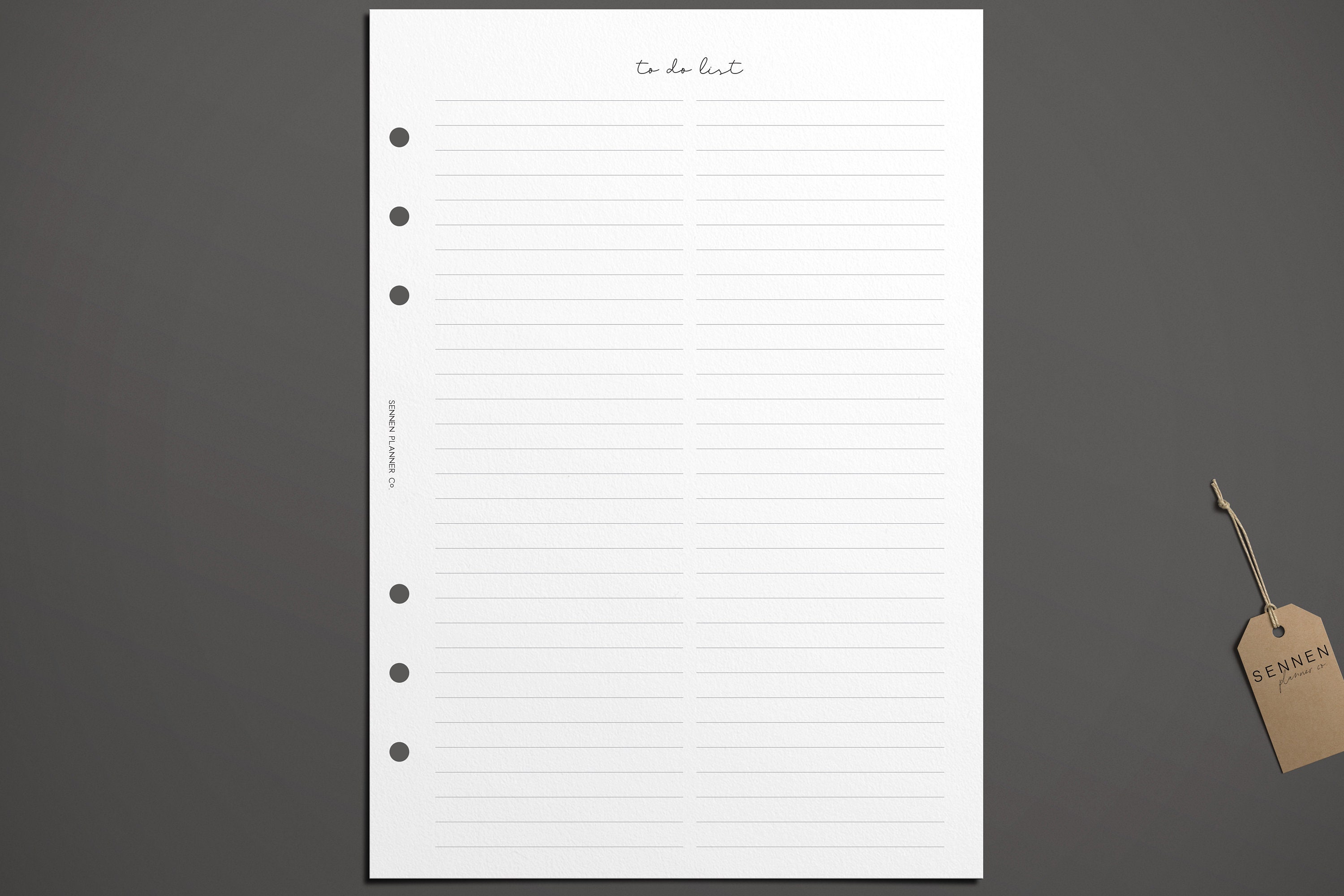 PRINTED to Do List Insert, Task List, Shopping List, Grocery List ...