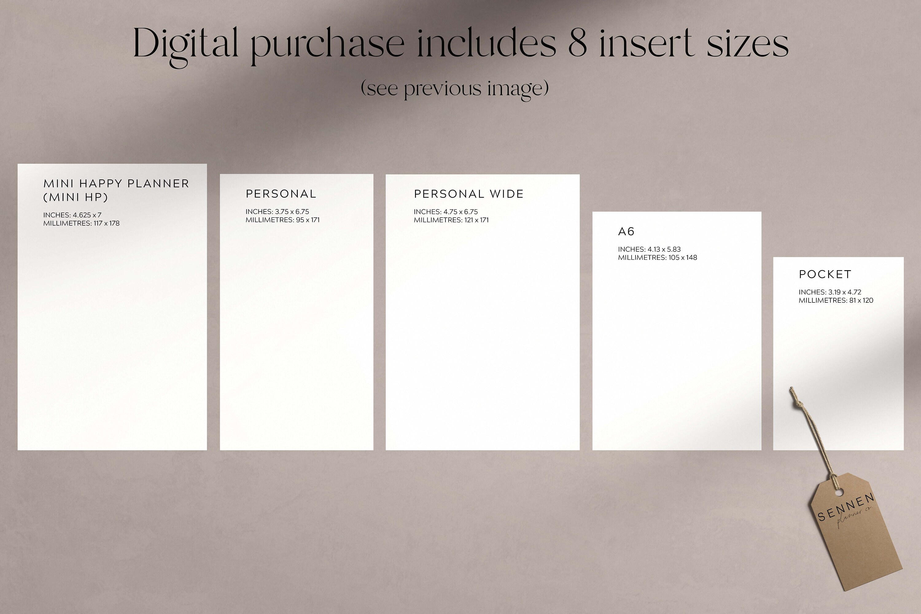 Notes Insert, PRINTABLE Planner Insert, Brain Dump, Horizontal Layout ...