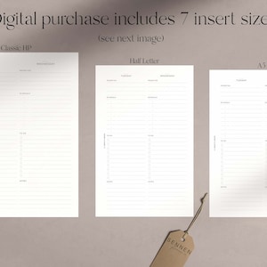Undated Weekly Planner, PRINTABLE, Week on Four Pages, A5/happy Planner ...