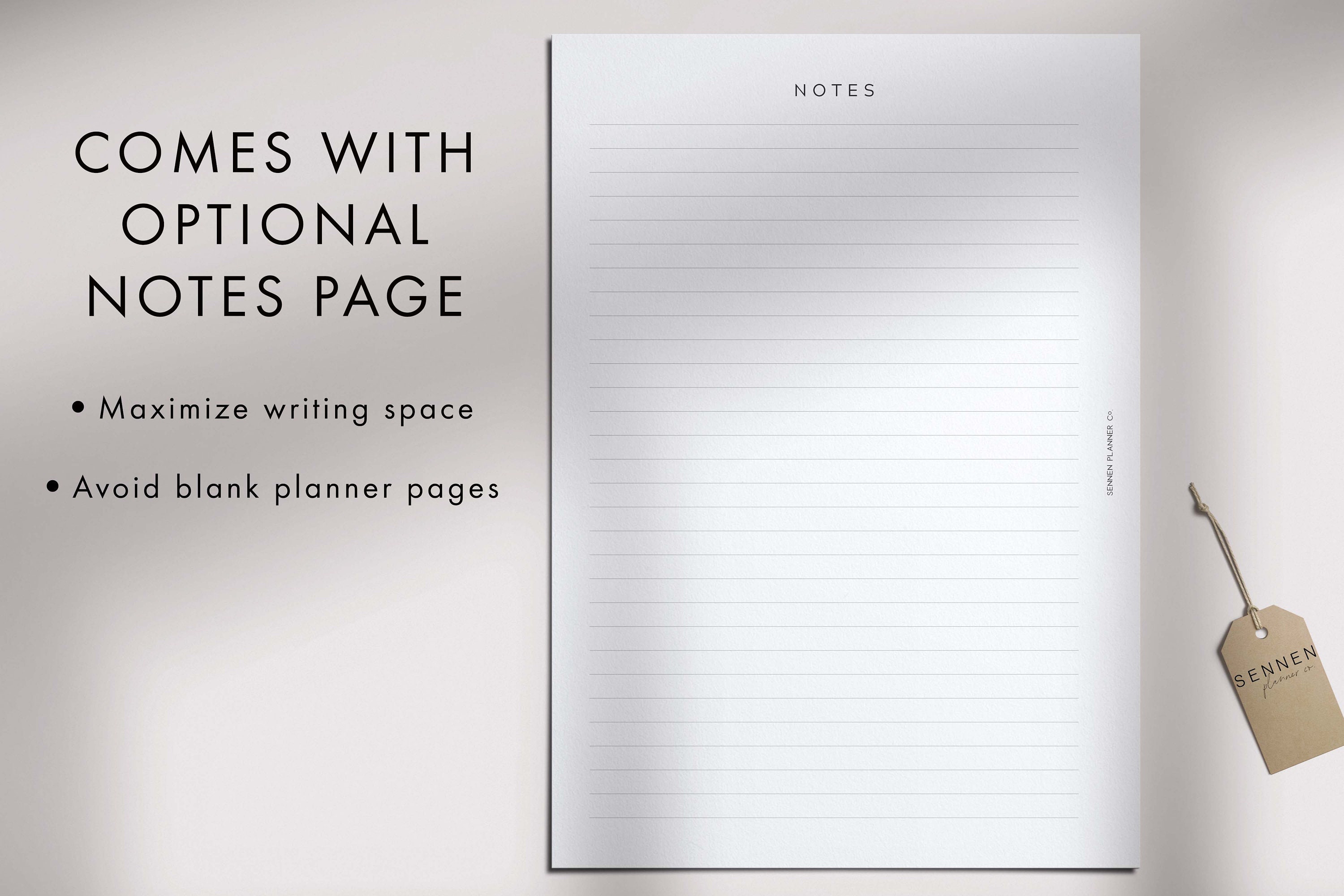 Undated Weekly Planner PRINTABLE Week on Two Pages to Do - Etsy