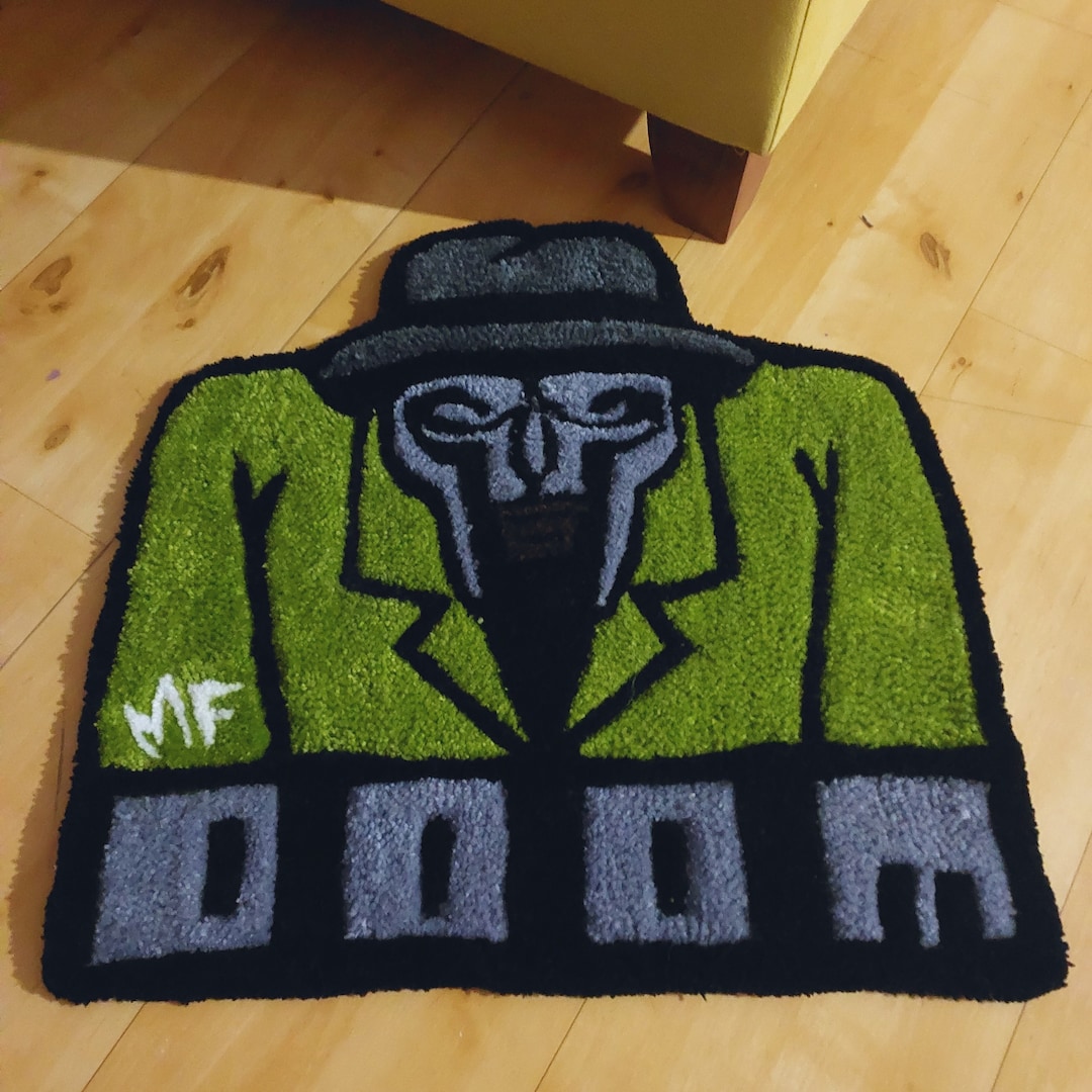 MF Doom Tufted Rug Flufy Custom Rug MF Doom Gift Rap Lover Decor Custom ...
