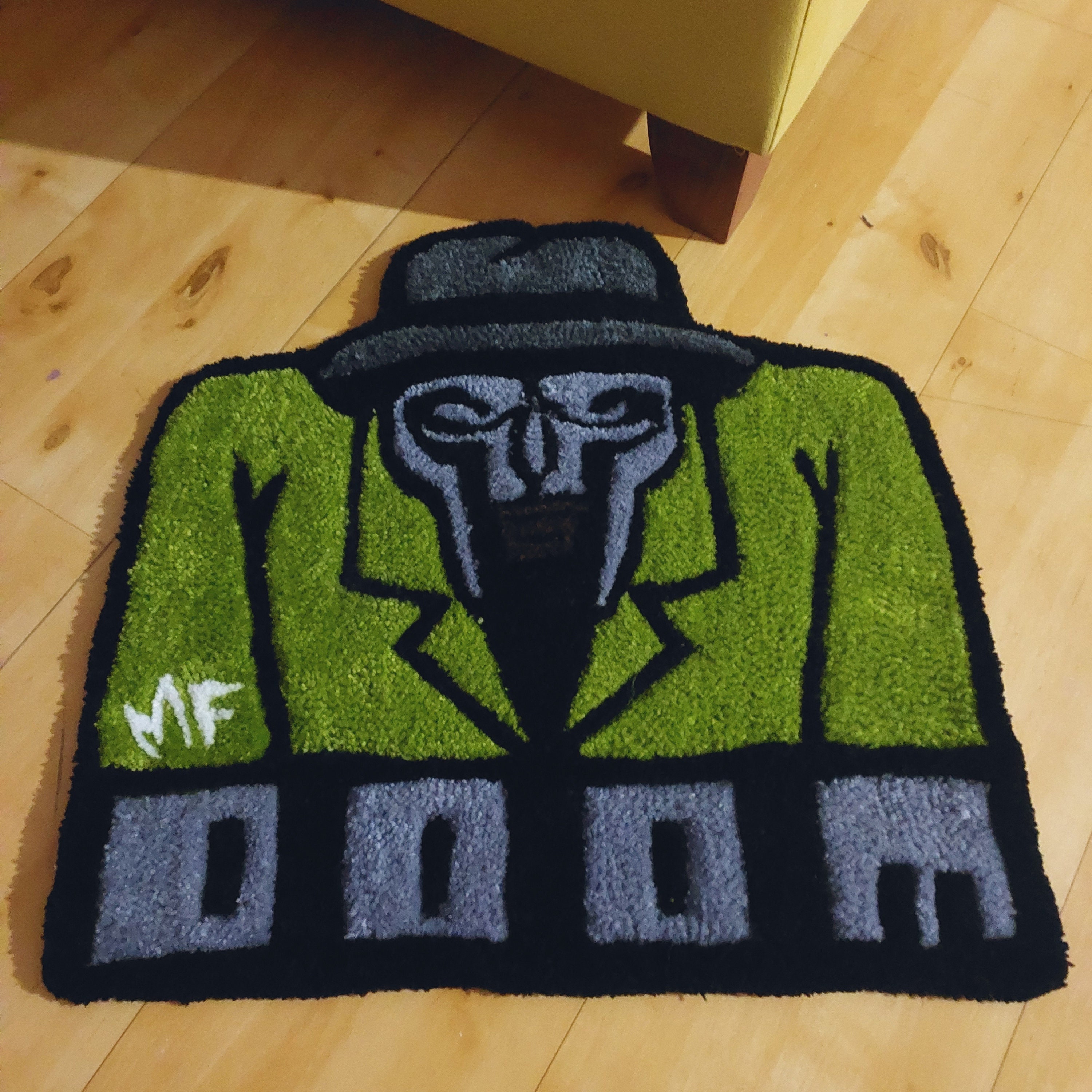 MF Doom Tufted Rug Flufy Custom Rug MF Doom Gift Rap Lover Decor Custom ...