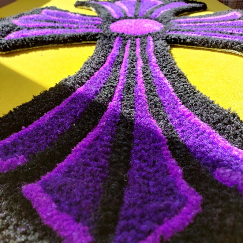 Chrome Hearts Cross Rug Gothic Cross Tufted Rug - Etsy