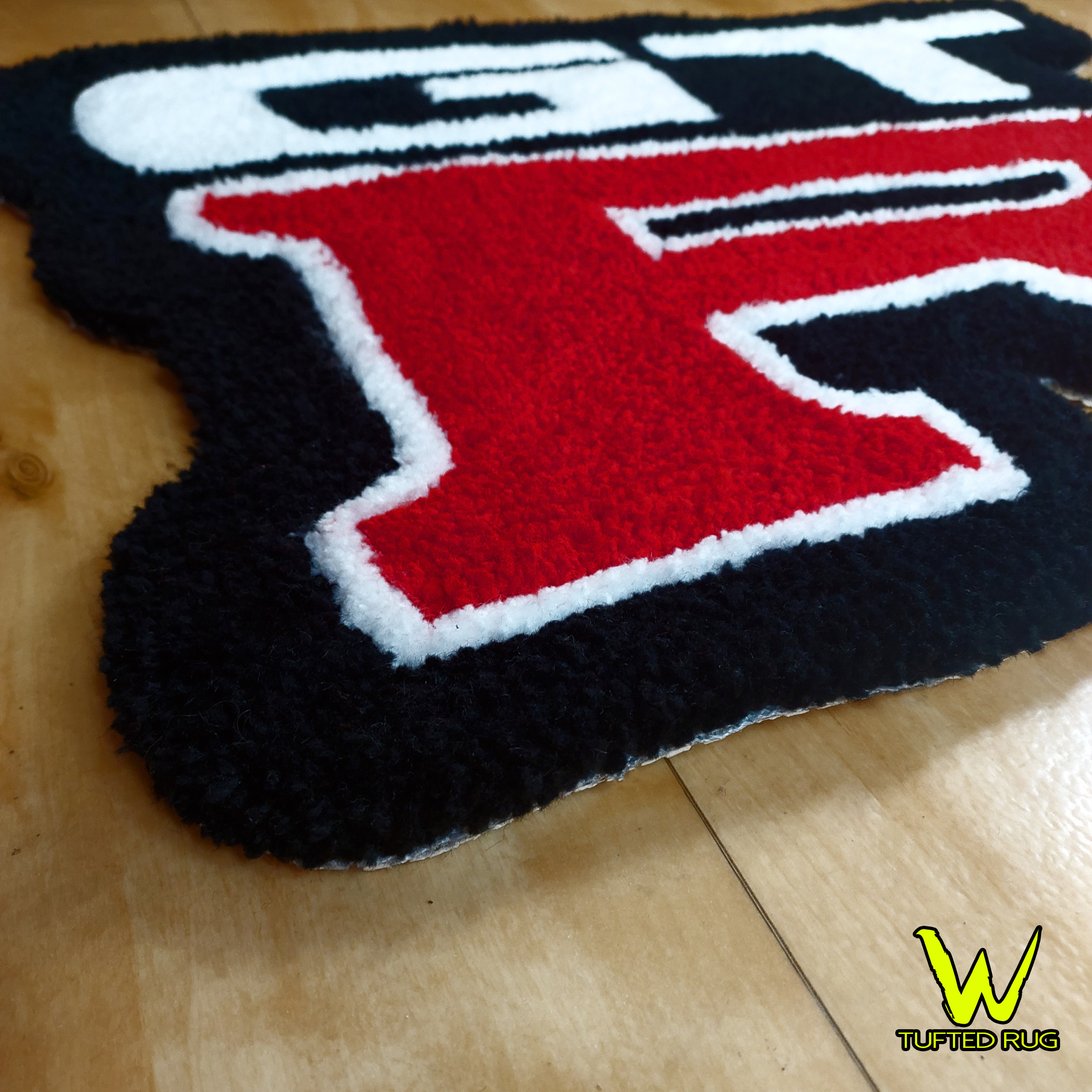Car Logo Tufted Rug Garage Rug Decor Racing Rug Car Lover Gift Car ...