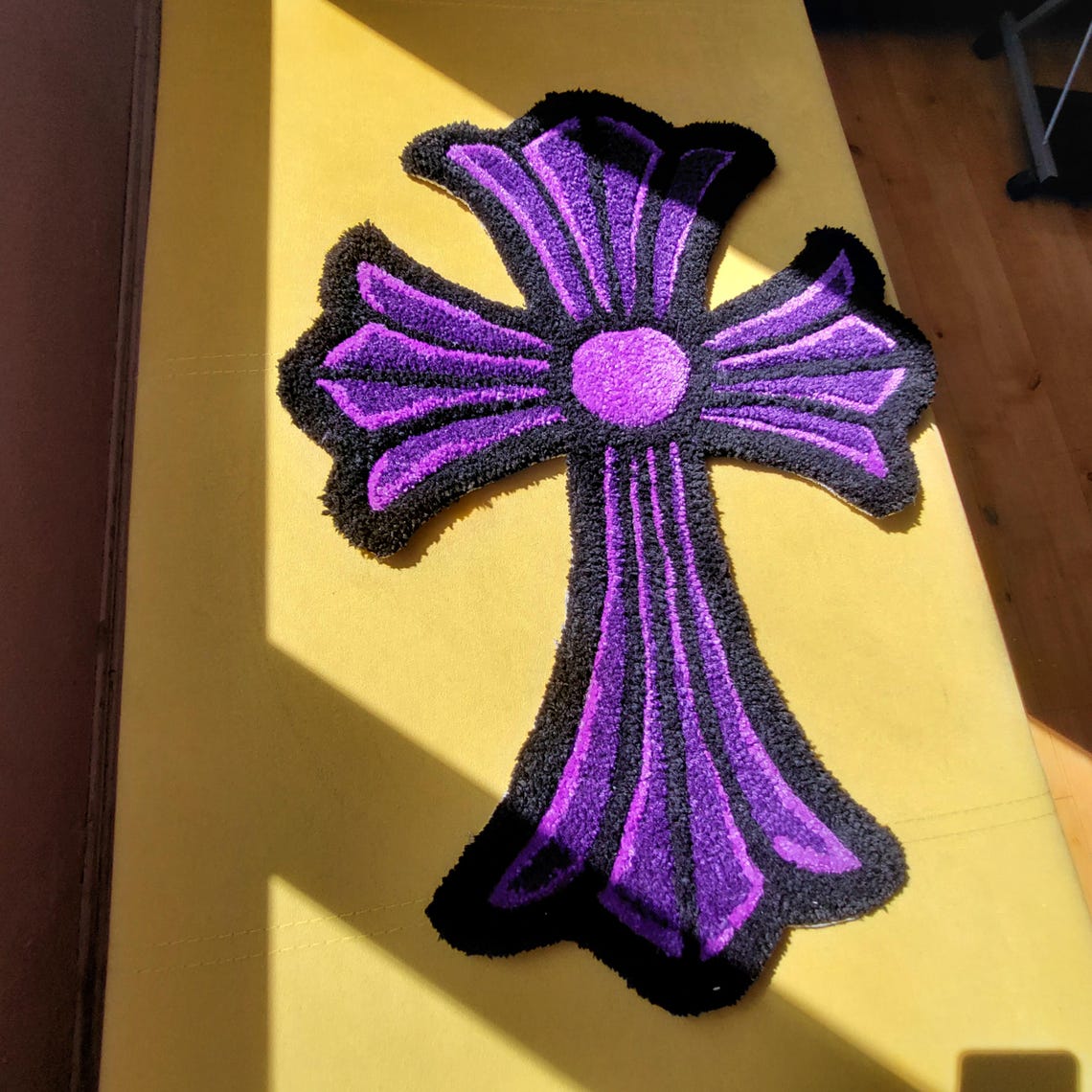 Chrome Hearts Cross Rug Gothic Cross Tufted Rug - Etsy