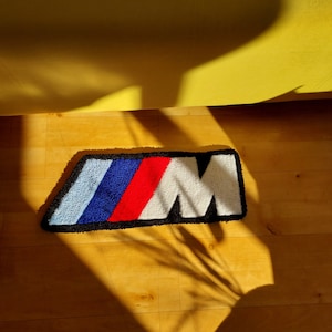 Bmw M Power Tufted Rug Garage Decoration Man Cave Rug Car Lover Gift ...