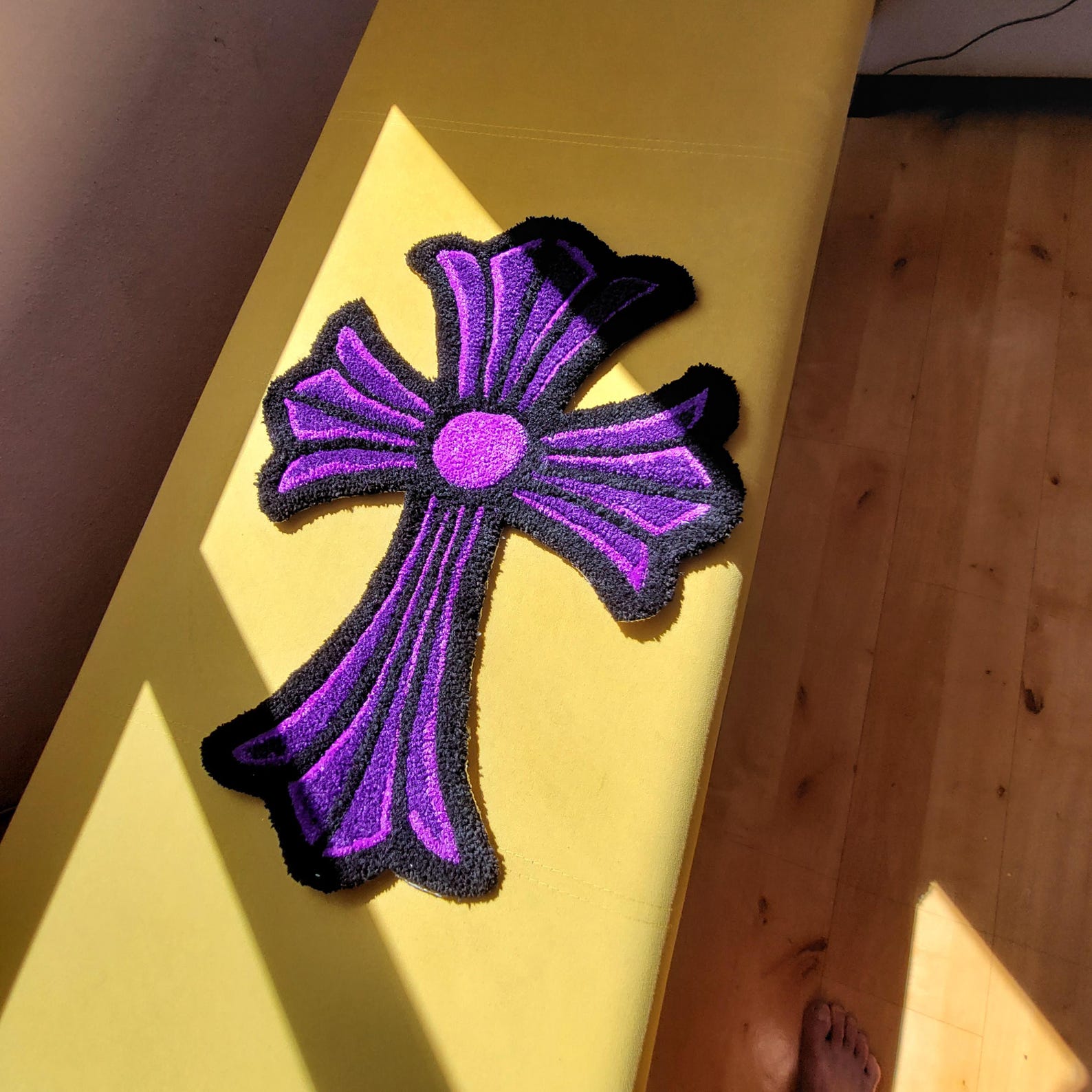 Chrome Hearts Cross Rug Gothic Cross Tufted Rug - Etsy