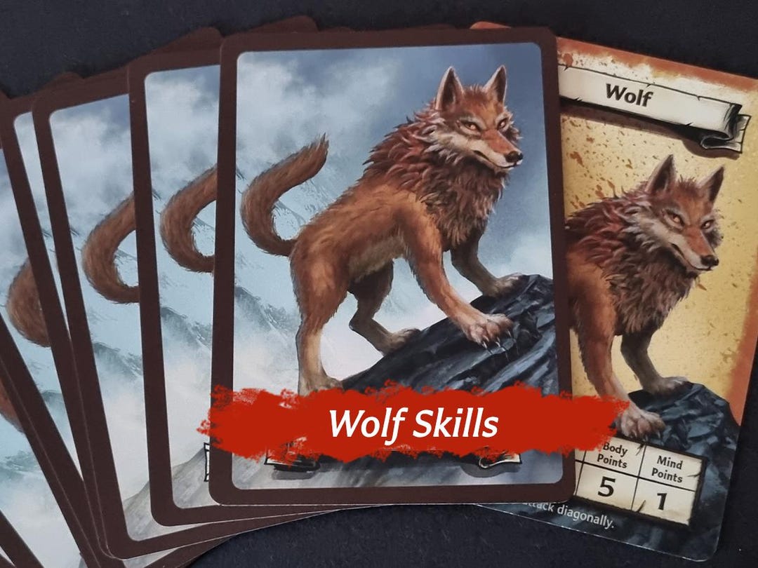 Wolf Skill Cards & Equipment: Custom Heroquest Add-on (2021 Style) for ...