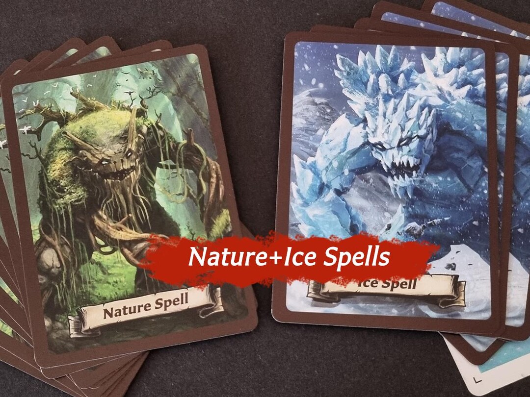 Nature and Ice Spell Cards: Custom Heroquest Add-on (2021 Stye) for ...