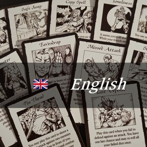 40+ Hero Skill Cards UK DE IT - Mythic Cards for Heroquest Vintage 1989 ...