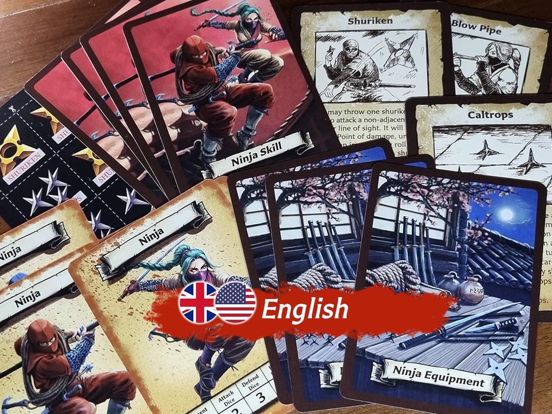 Ninja Skill Cards & Equipment: Custom Heroquest Add-on (2021 Style) - Etsy
