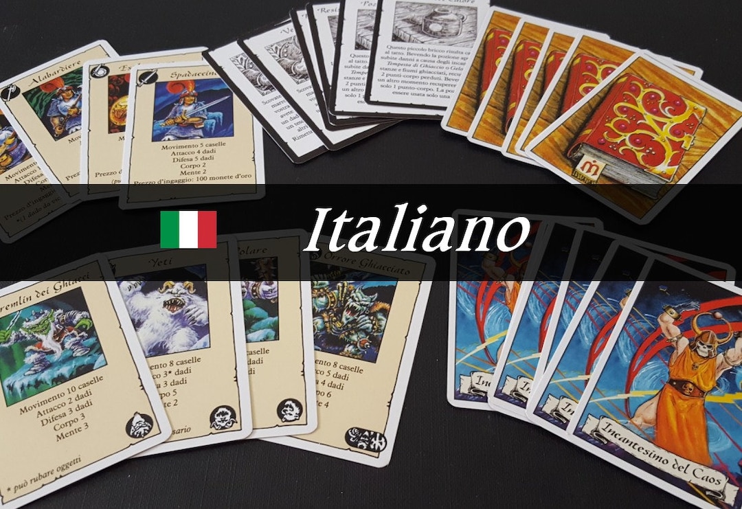 Heroquest Carte BARBARIAN QUEST PACK in Italiano - Etsy Australia