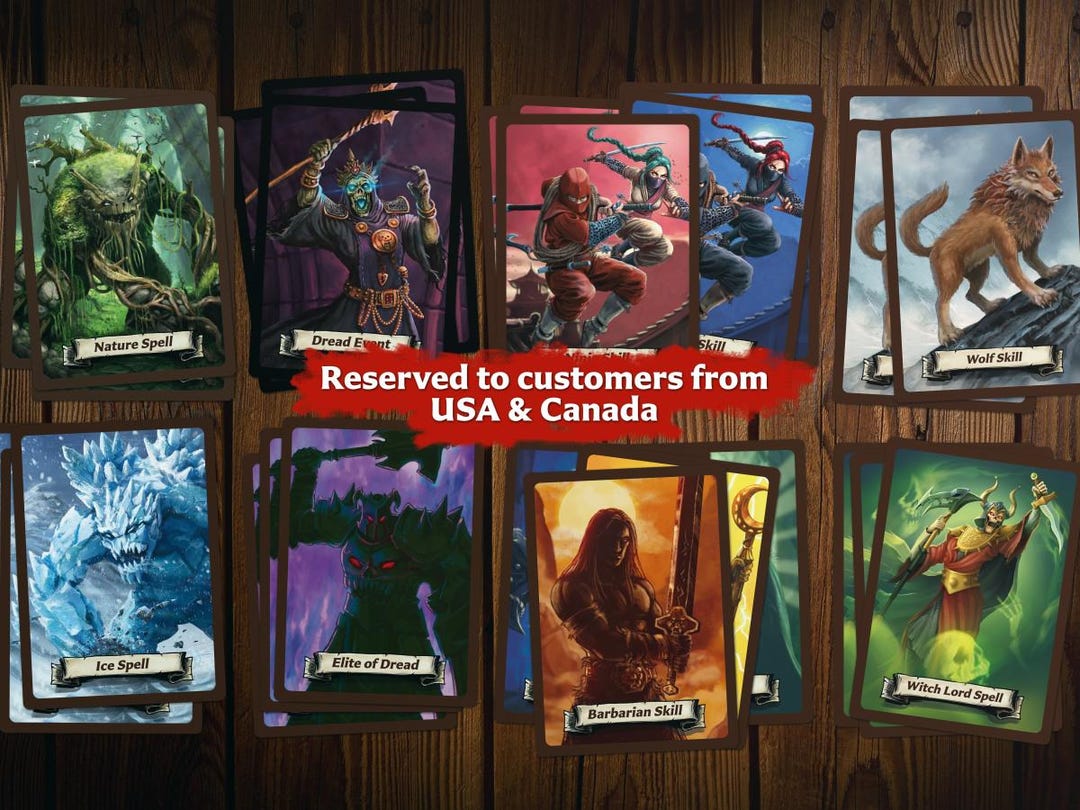 USA Only: Dread Event Skills Spells Elite Cards for Heroquest 2021 2024 ...