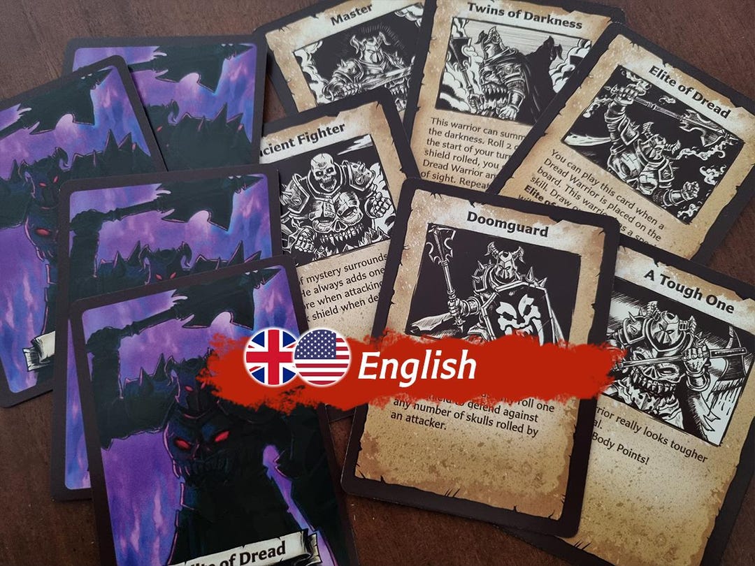 Elite of Dread Skill Cards: Custom Heroquest Add-on (2021 Style) for ...