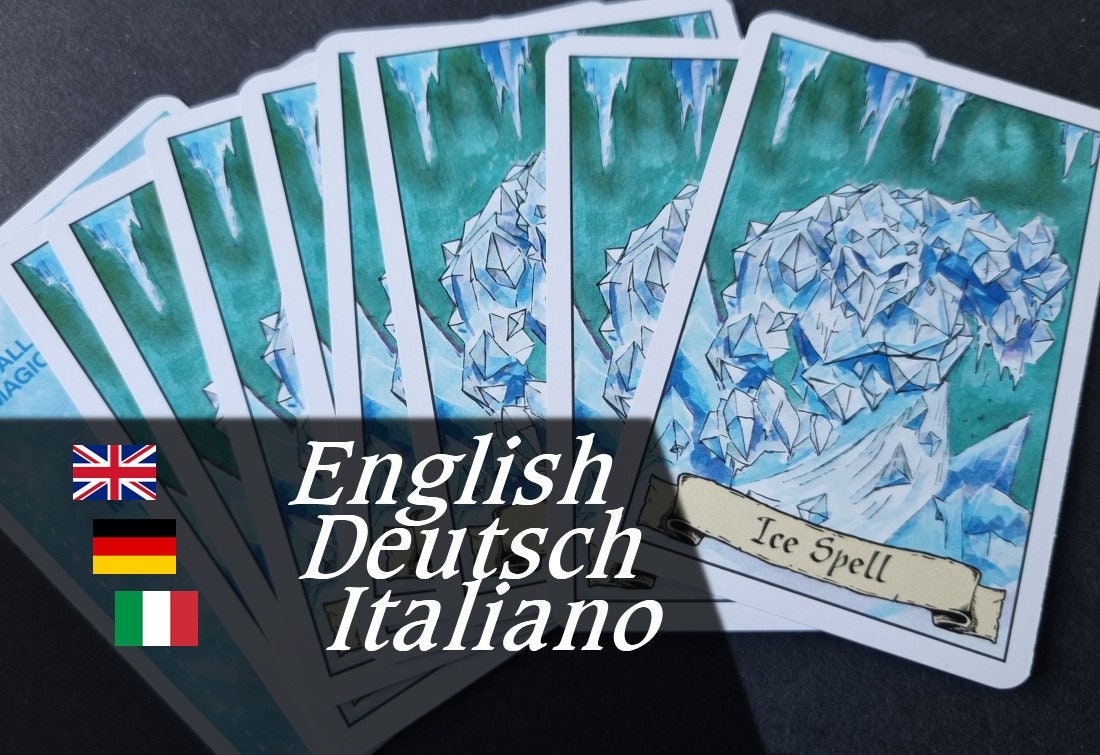 Ice Spells Custom Cards for Heroquest english Italiano - Etsy Ireland