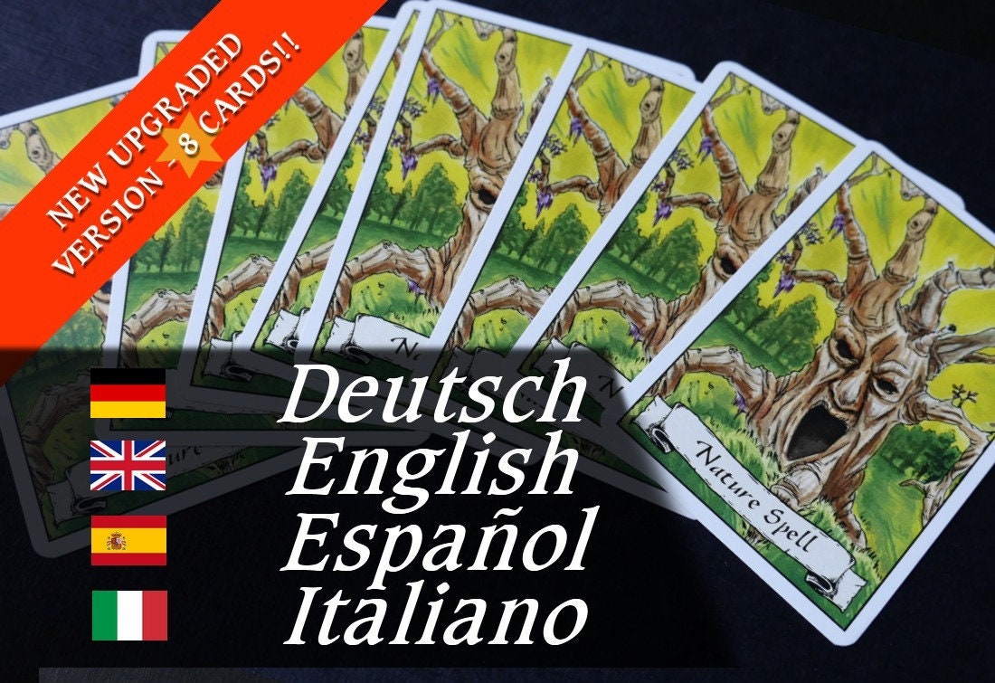 Nature Spell Custom Cards Great for Heroquest English Deutsch - Etsy