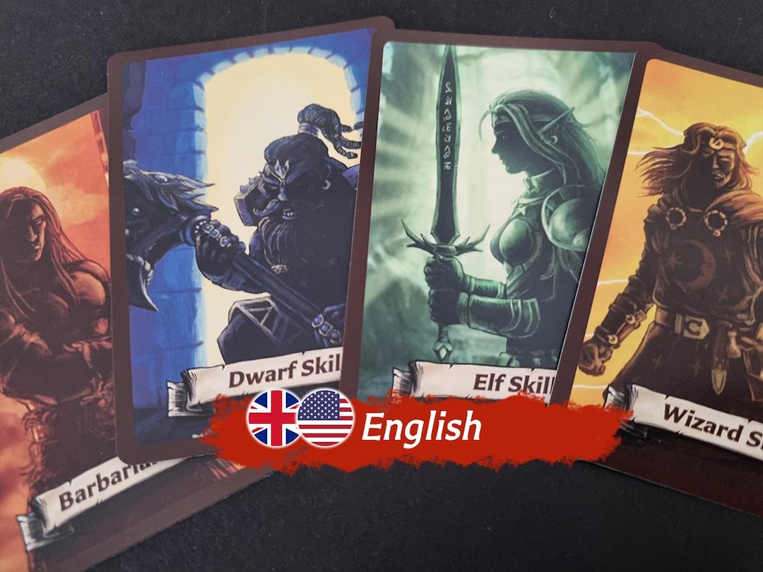 Hero Skill Cards: Custom Heroquest Add-on 2021 Style for Barbarian ...