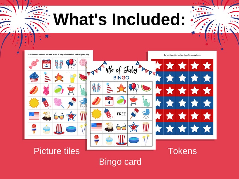 4th of July Bingo Patriotic Party Game - Printable Party Game for ...