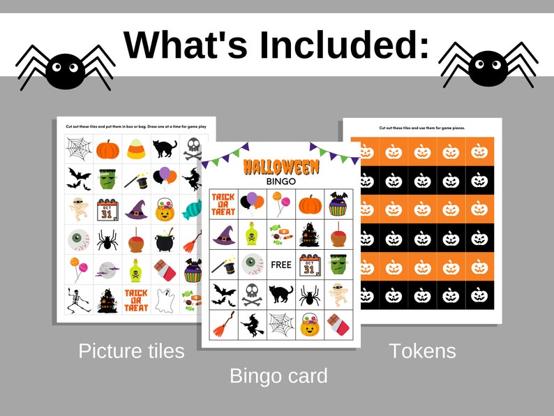 Halloween Bingo Party Game Printable Party Game for - Etsy