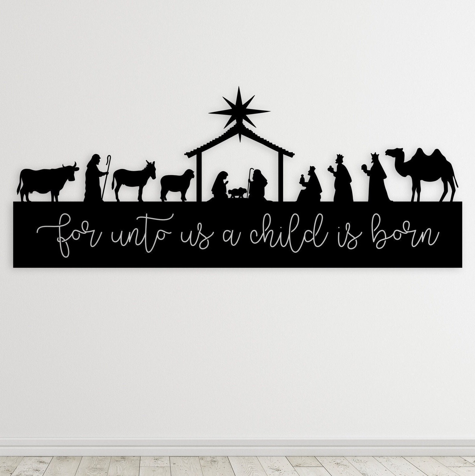 NATIVITY SIGN Outdoor Nativity Set Nativity Scene Christmas Scripture ...