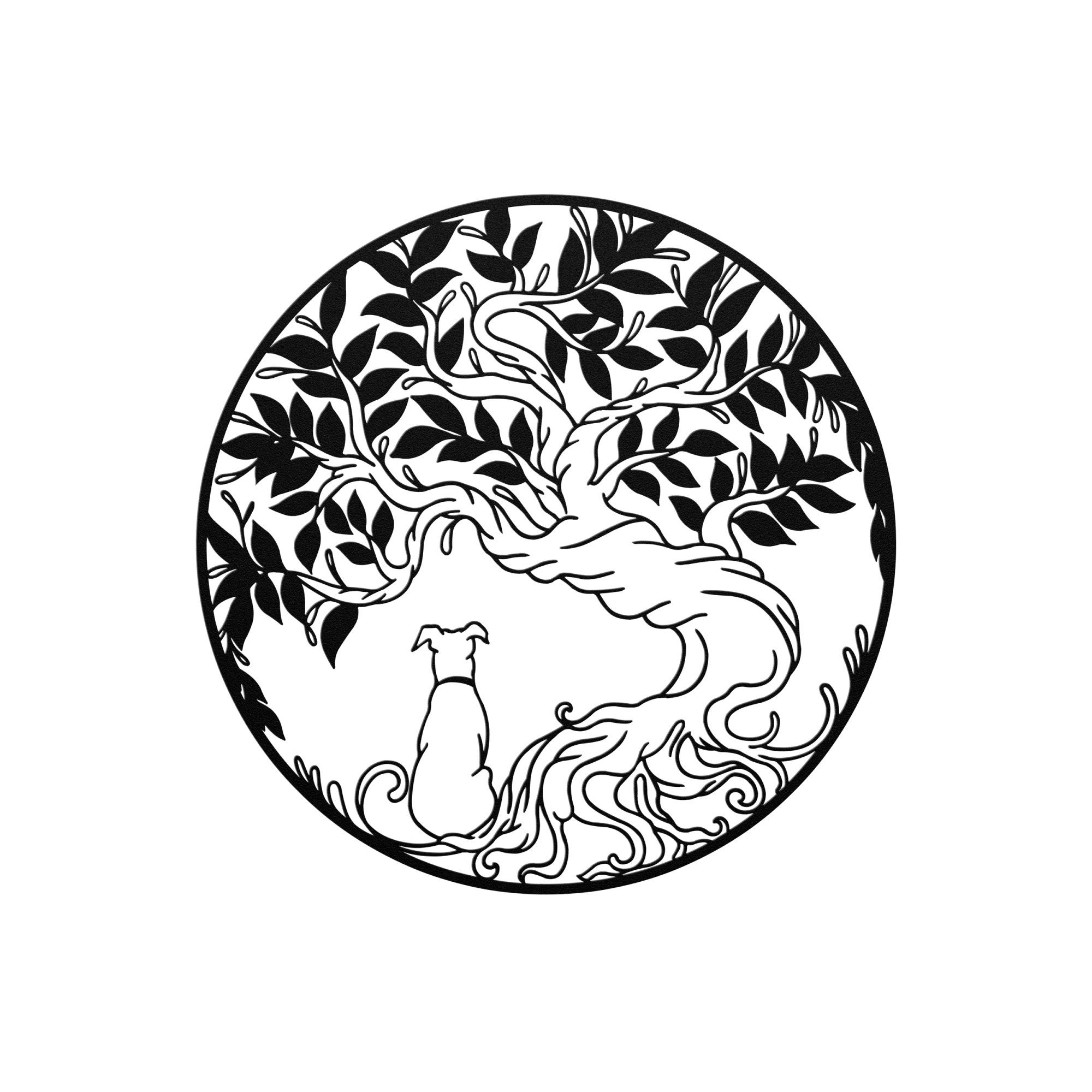 TREE OF LIFE Metal Wall Art Laser Cut Metal Sign Dog Metal - Etsy