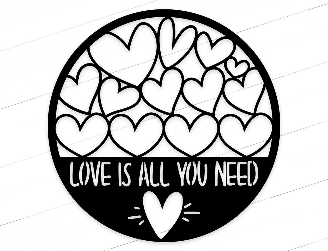 LOVE IS ALL You Need Sign All You Need is Love Sign Metal Wedding Sign ...