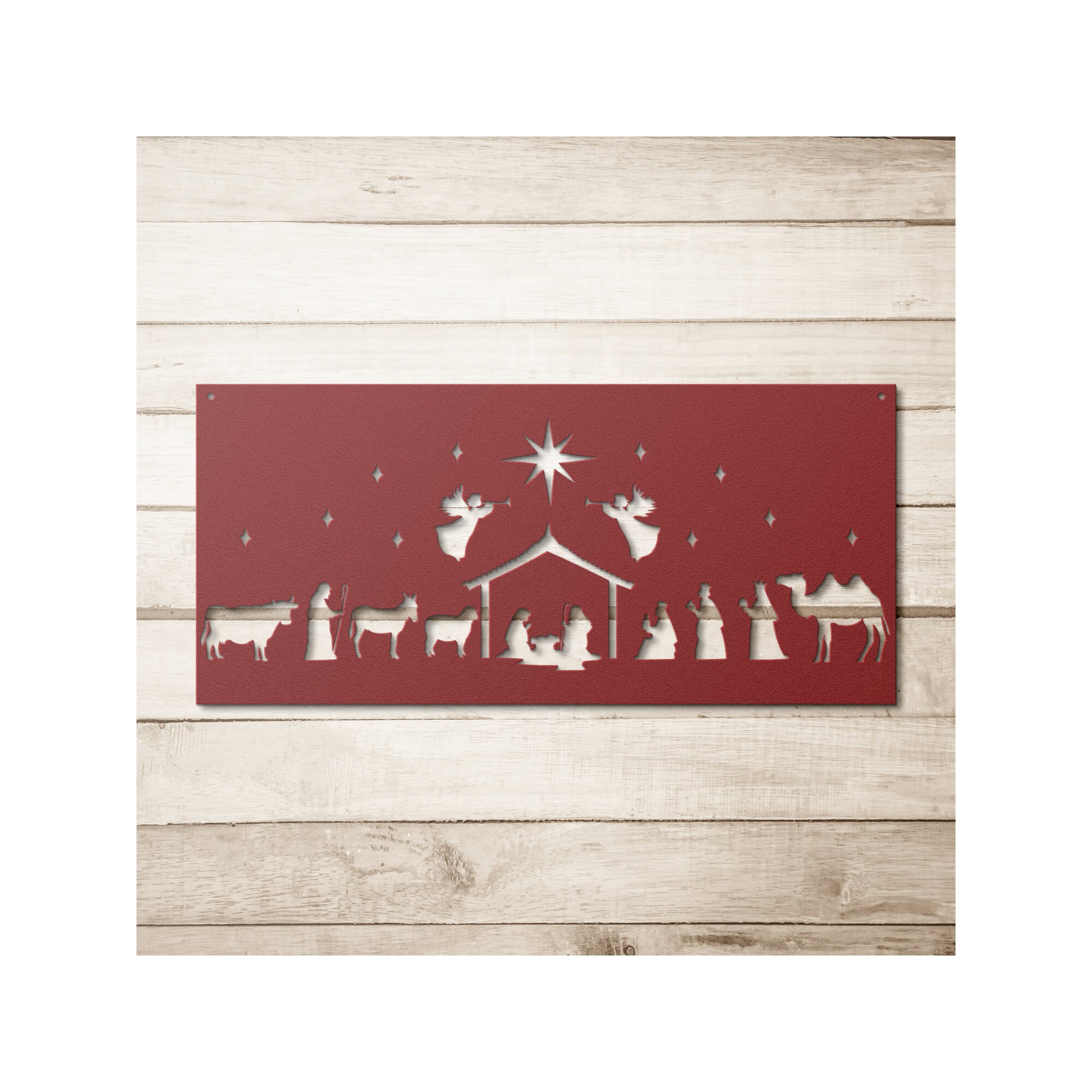NATIVITY SCENE Outdoor Nativity Set Nativity Sign Christmas Scripture ...
