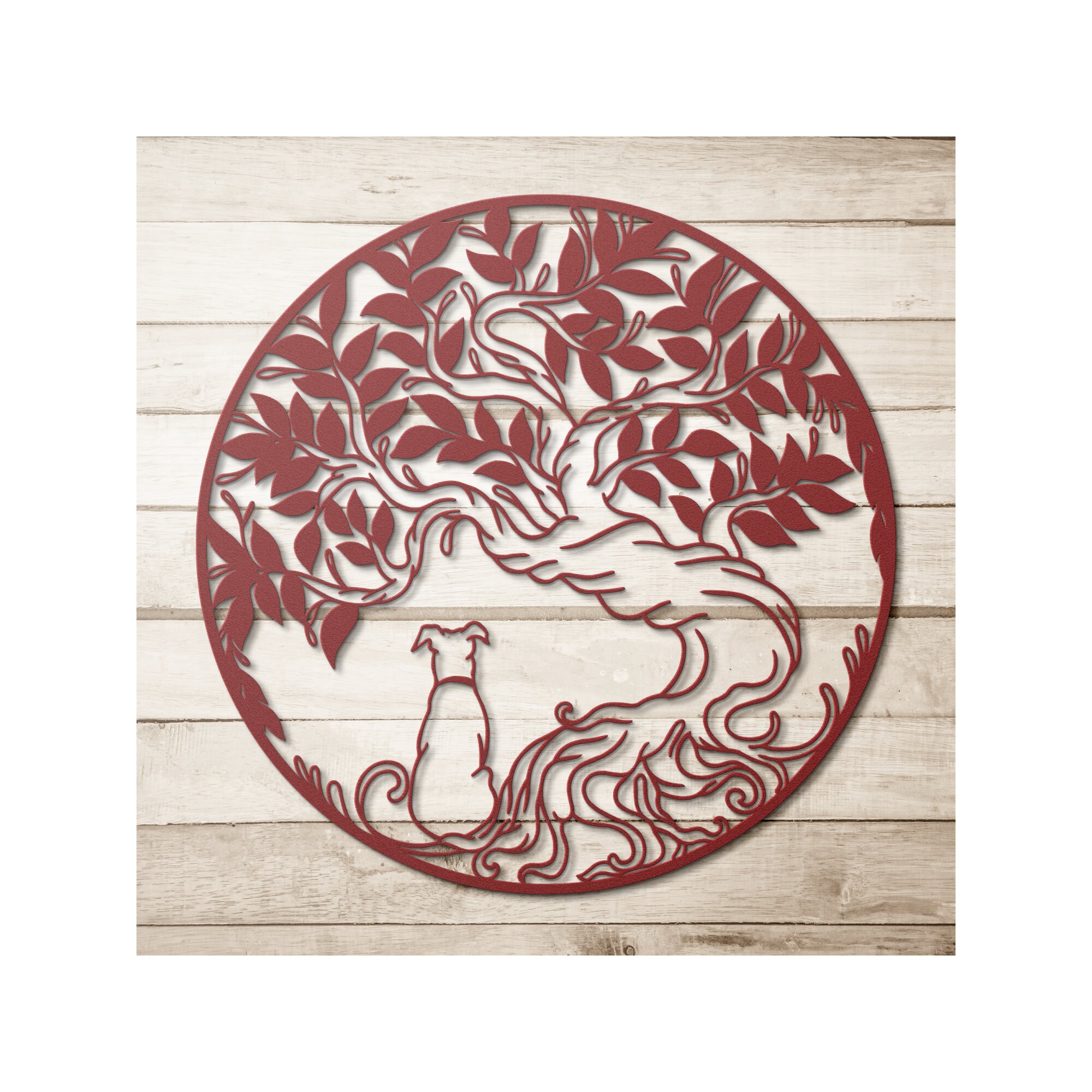TREE OF LIFE Metal Wall Art Laser Cut Metal Sign Dog Metal - Etsy