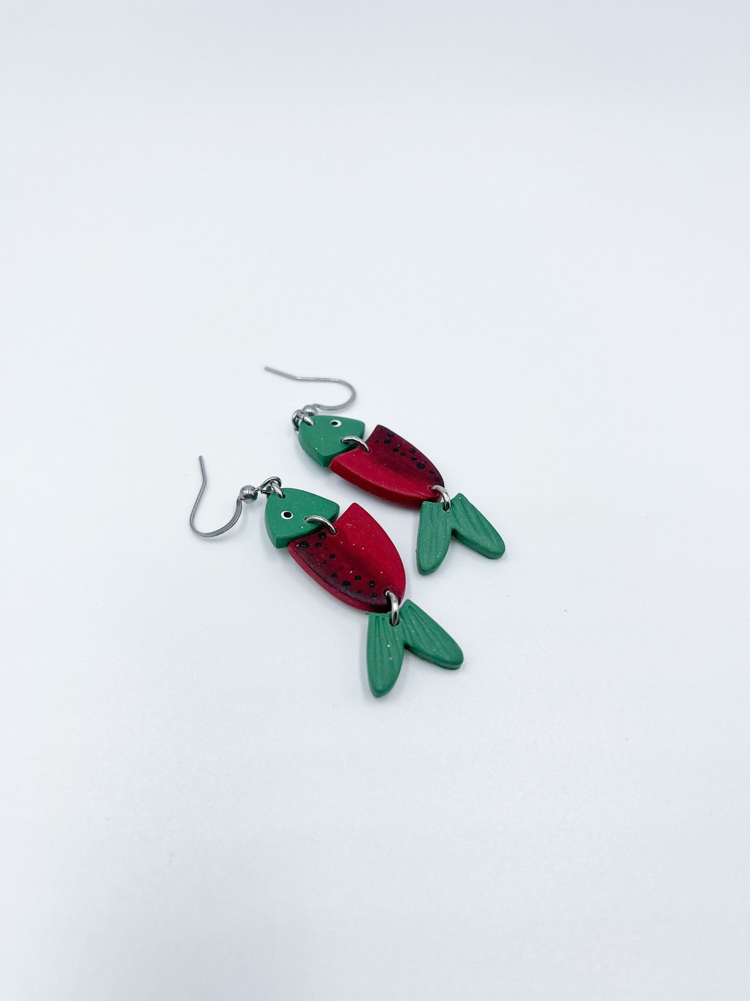 Salmon Earrings, Fish Earrings , Alaskan Earrings, Angler Earrings ...