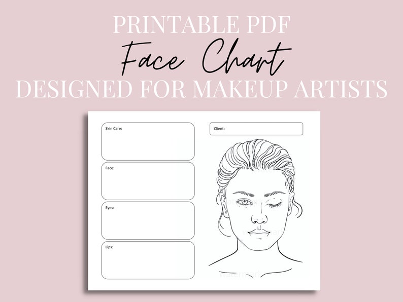 Face Chart Makeup Face Chart For Makeup Artists Face Chart Makeup