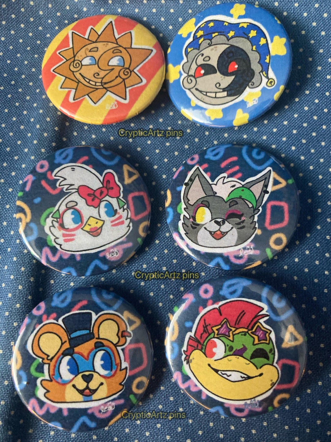 Fnaf Security Breach Pin Set - Etsy